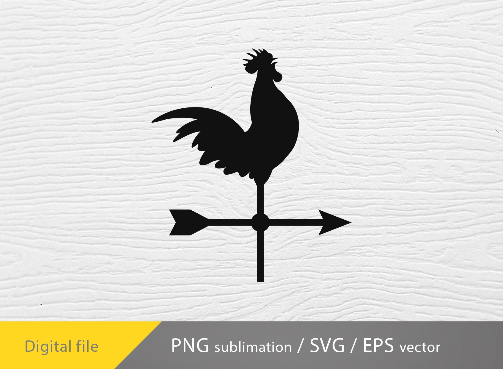 Weather Vane Silhouette SVG, Svg Dxf Eps Vector, Cricut File ...