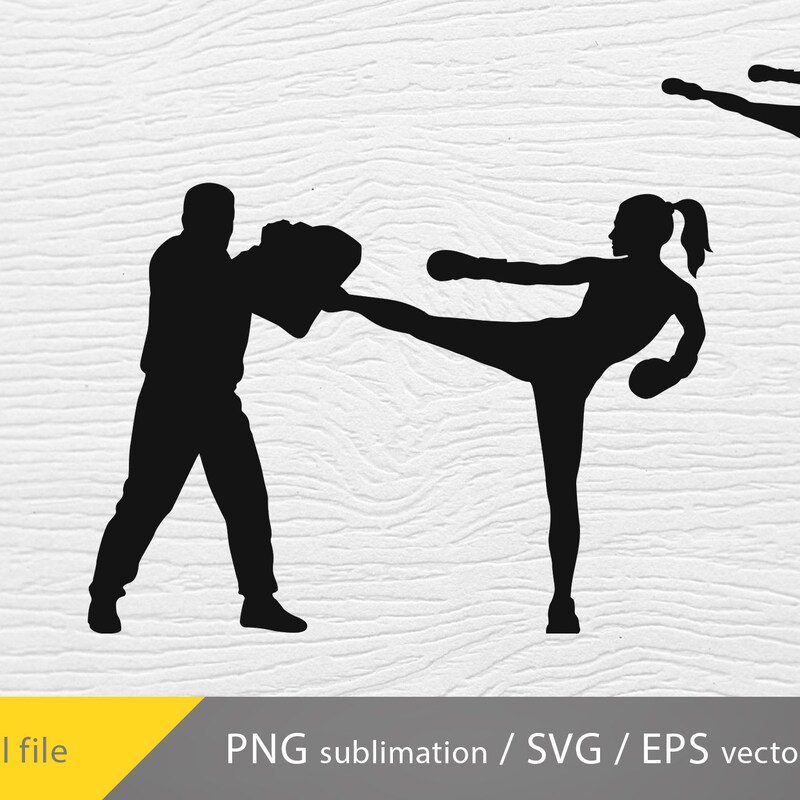 Girl Boxing Svg - Etsy