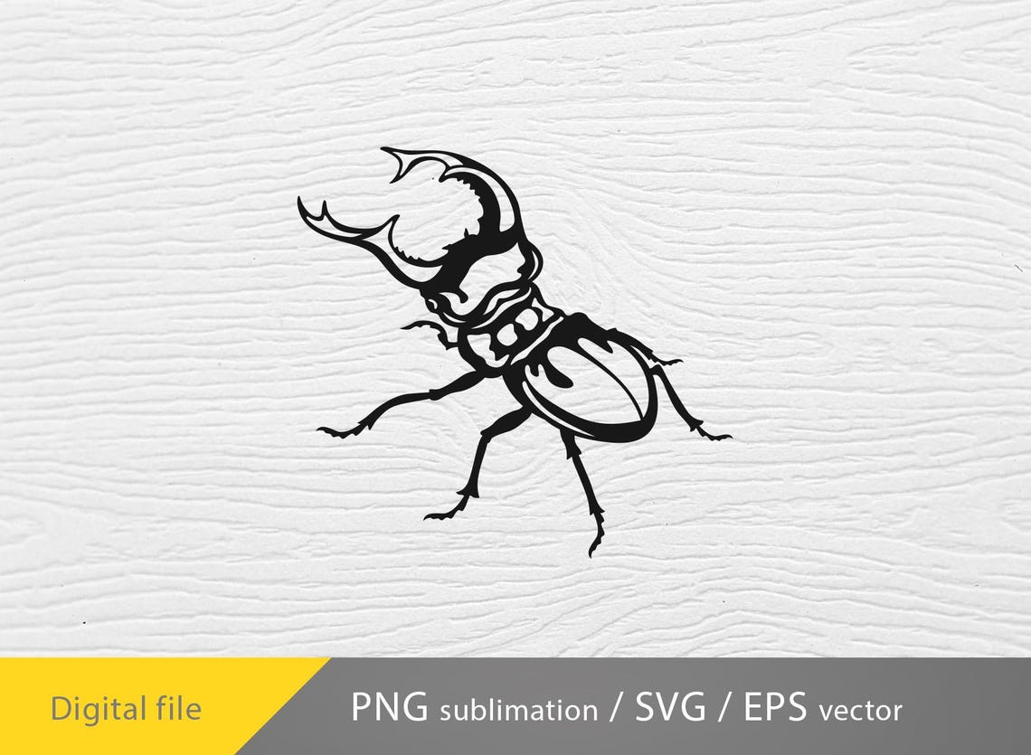 Stag Beetle Svg, Cricut File, Stag Beetle Silhouette DXF - Etsy