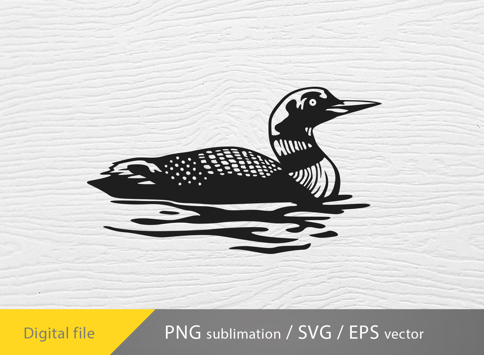 Loon Bird SVG, Loon SVG, Loon Silhouette, Vector Art, Cricut File - Etsy