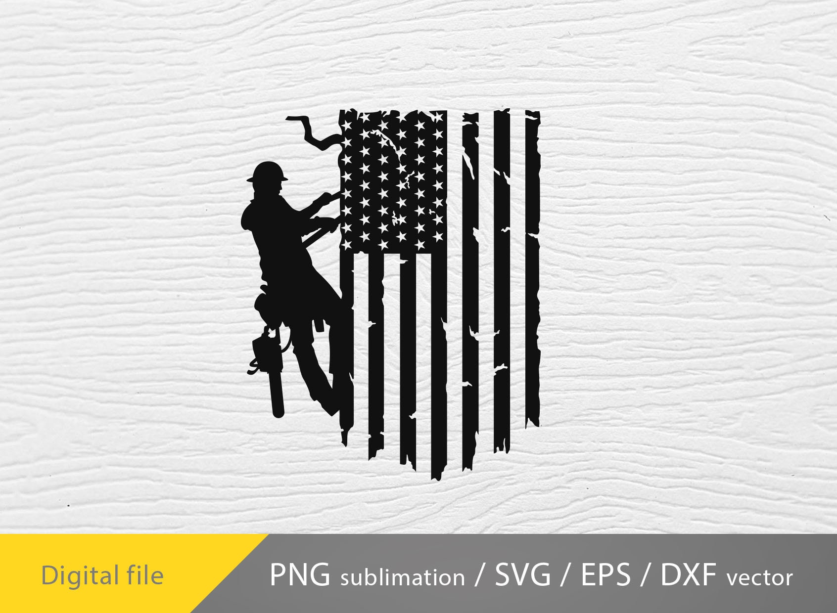 Tree Arborist Svg Tree Services Svg, Tree Cutter Climbing, Cricut File ...