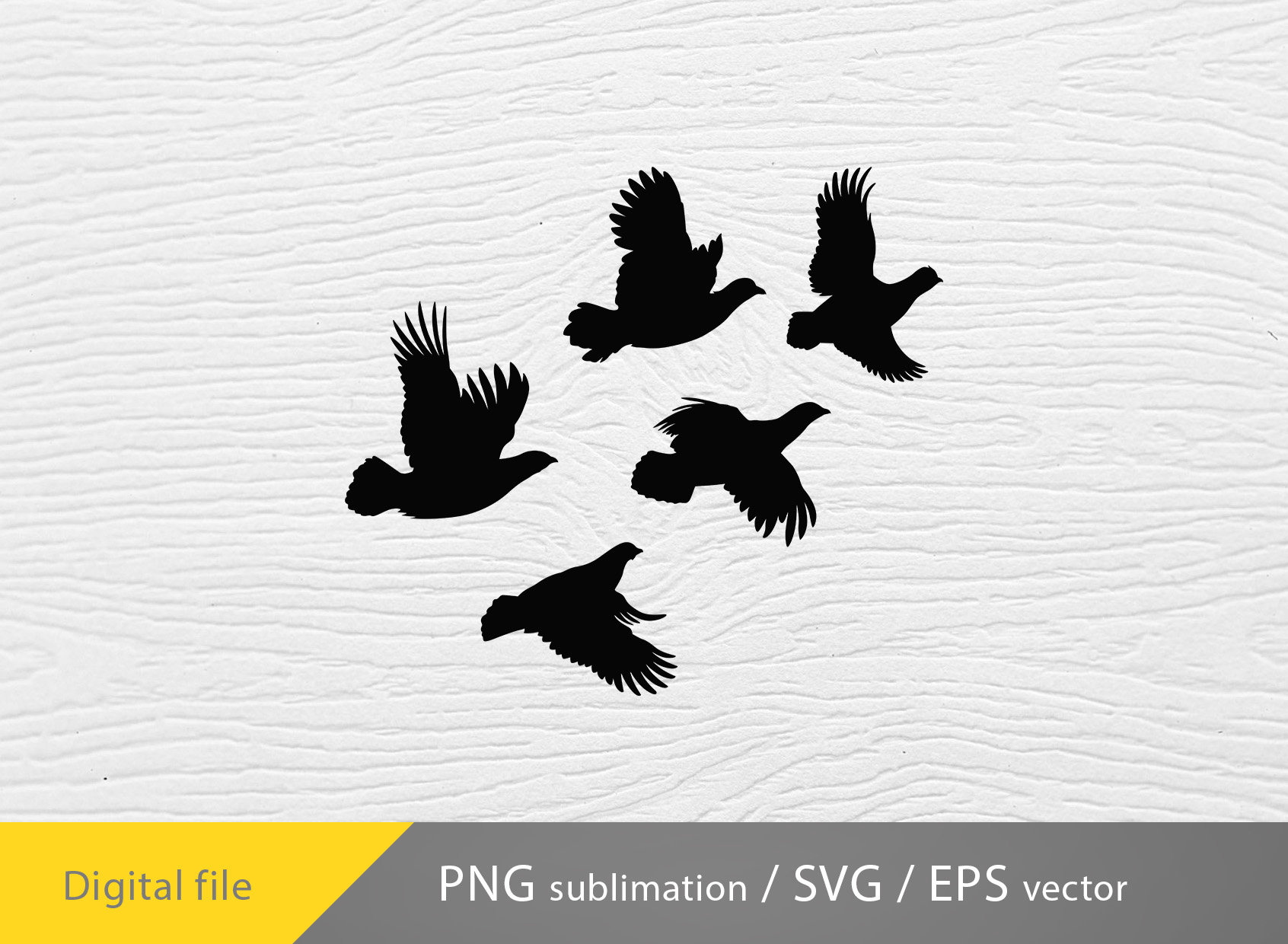 Quail Svg, Quail Flying Bundle Svg, Quail Silhouette Svg, Cricut File ...