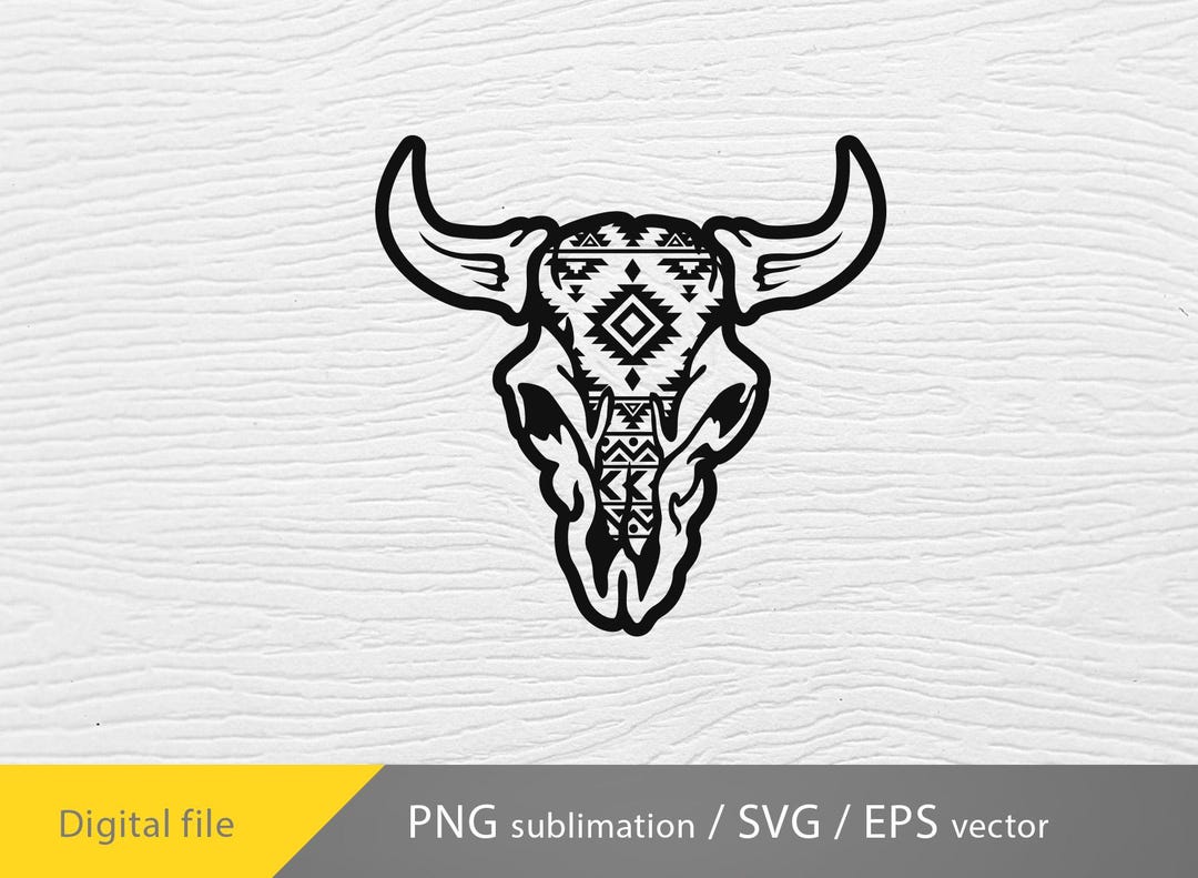 Western Skull Svg, Southwestern Elements Svg, Western Svg, Ethnic ...