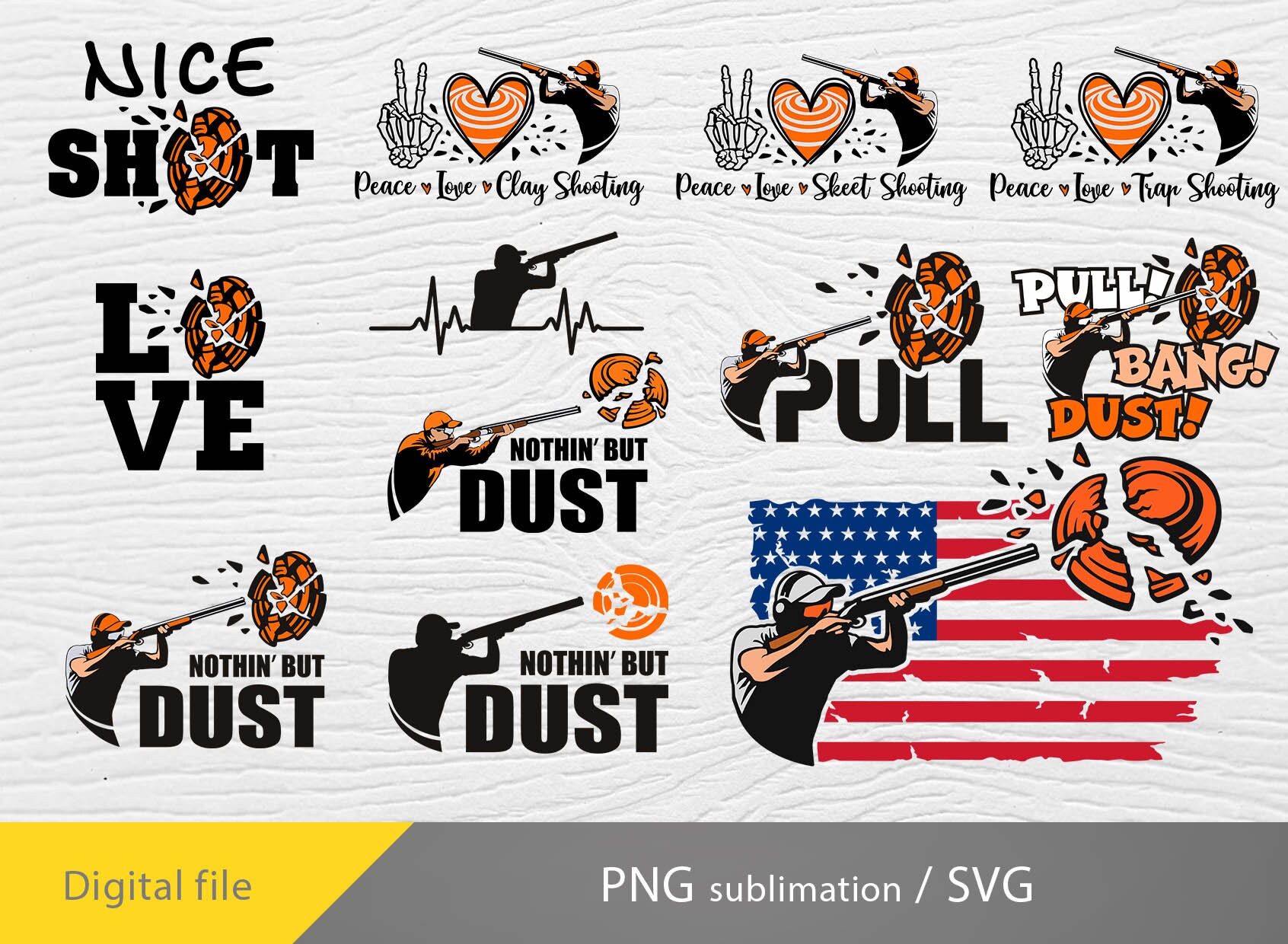 Trapshooting Bundle Svg, Clay Target Svg, Trapshooting Svg, Skeet ...