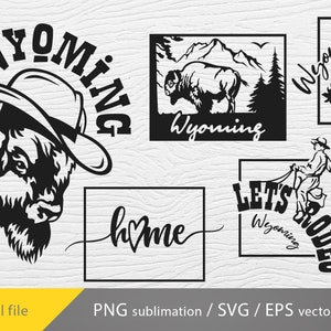 Wyoming State SVG, Cut File Cricut, Wyoming Silhouette, Wyoming PNG ...