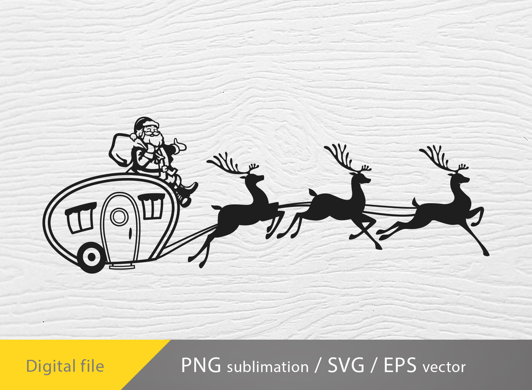 Christmas Camper Svg, Camping Santa Svg, Santa Reindeer Png, Camper Svg ...