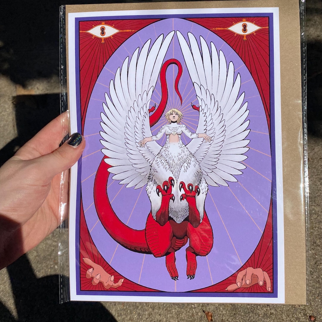 Falin Chimera Dungeon Meshi Fan Art Print, Delicious in Dungeon, Anime ...