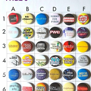 The Ultimate Music Button Pin Badge Pick'n'mix! Indie / Rock / Shoegaze ...