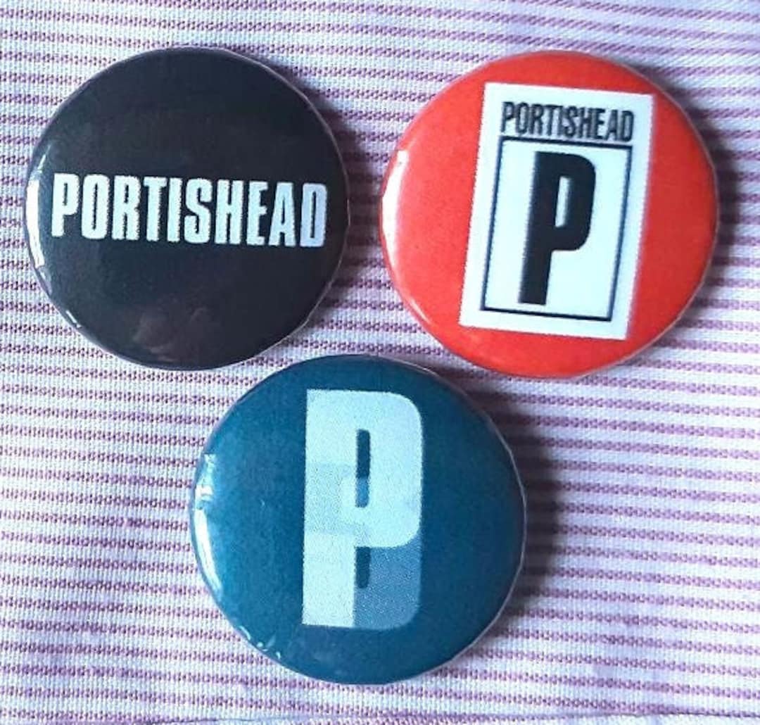 Three Portishead 25mm (1 Inch) Button Pin Badges, Featuring Designs ...