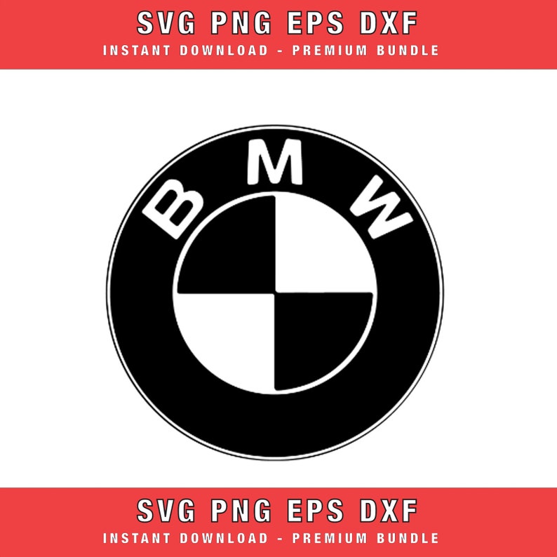 Bmw Car Logo Png Pdf Eps Dxf Svg Cricut Cut File Instant - Etsy