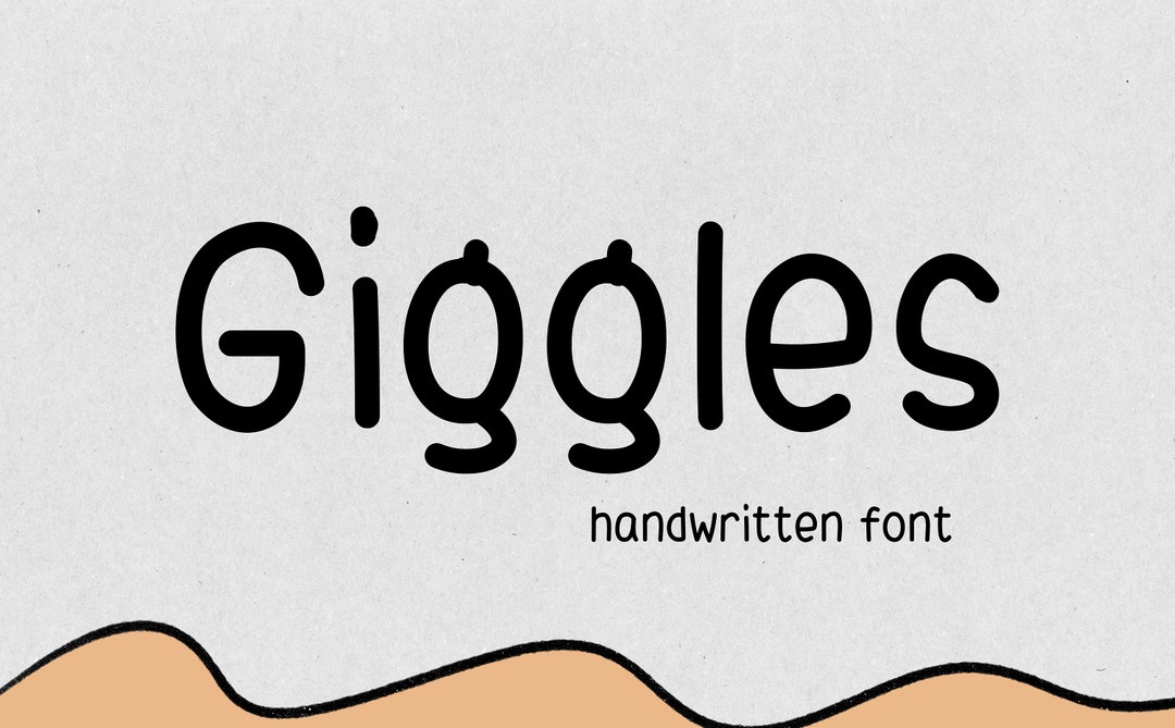 Giggles Font, Cute Handwritten Font, Neat Font, Simple Font, Ttf. - Etsy