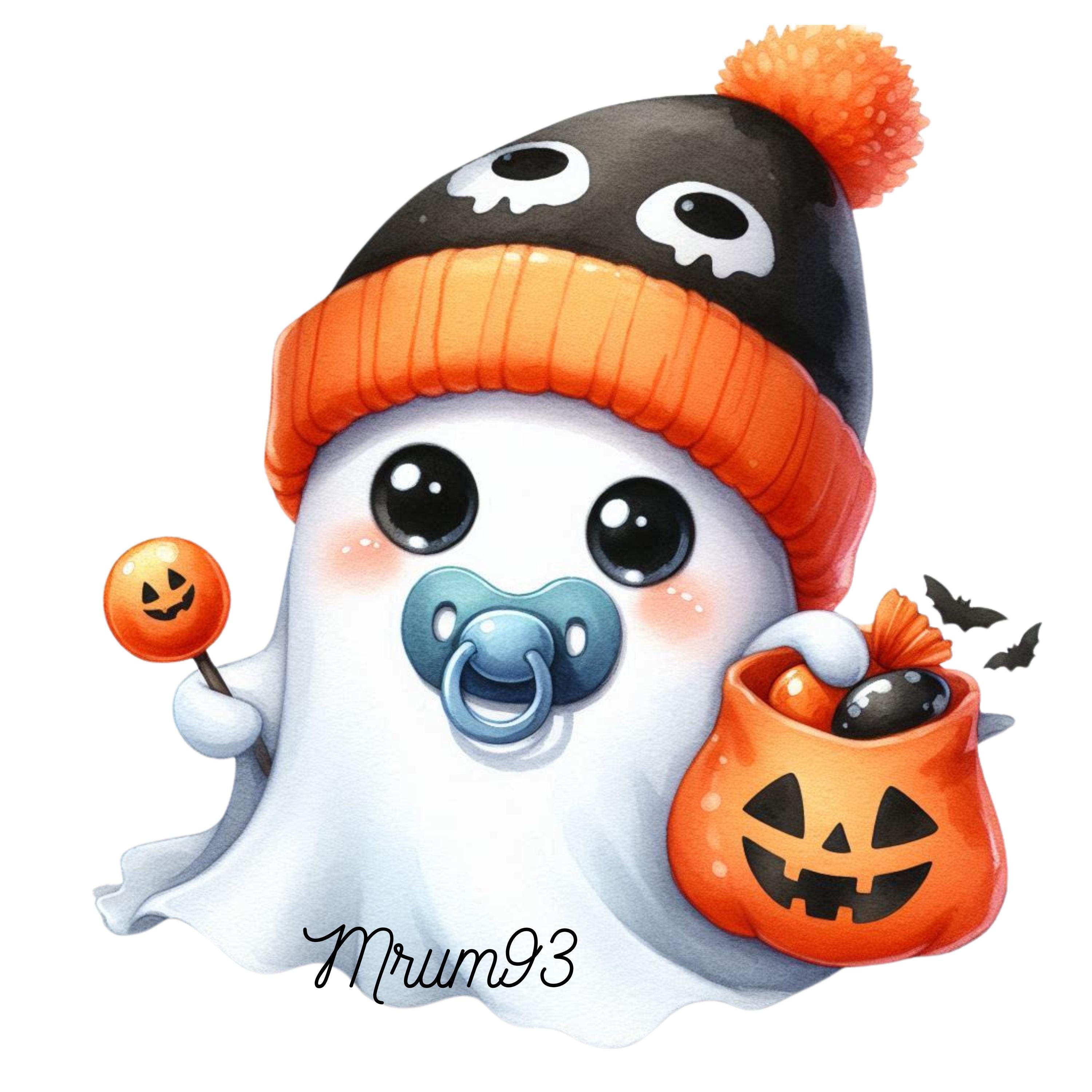 Halloween Baby Ghost PNG Clipart, Spooky Coquette Style Design, Cute ...