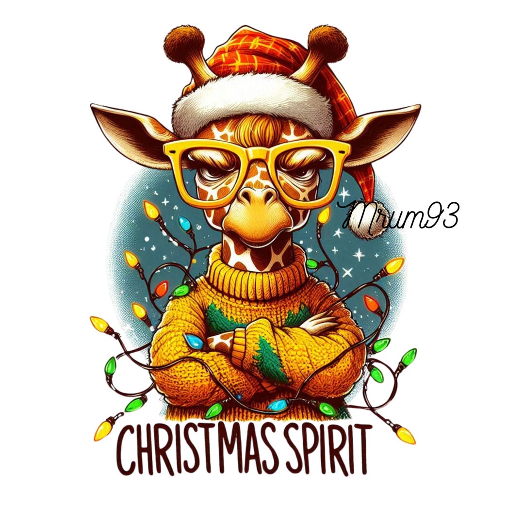 Christmas Spirit PNG Clipart Instant Download, Holiday Digital Graphic ...