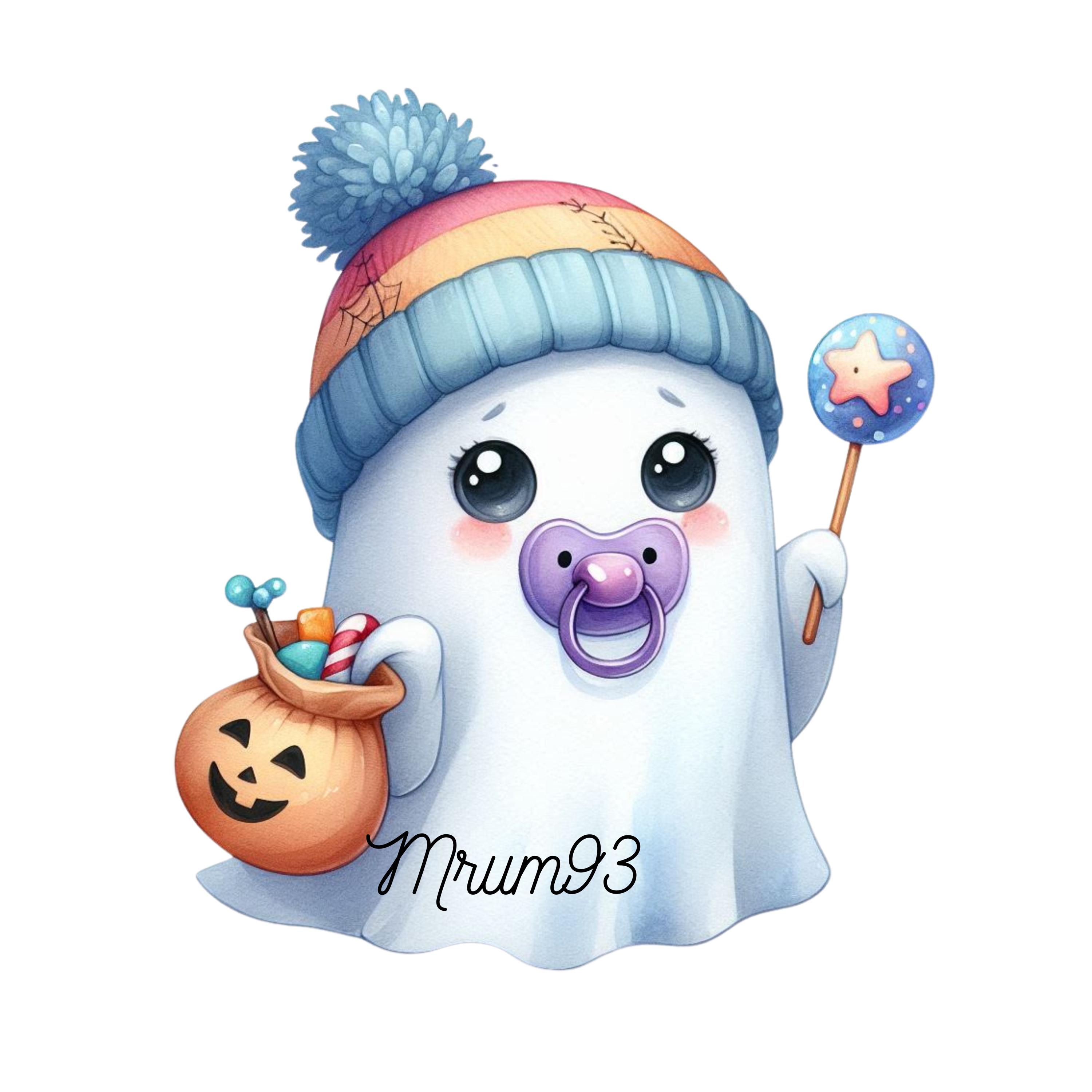 Halloween Baby Ghost PNG Clipart, Spooky Coquette Style Design, Cute ...