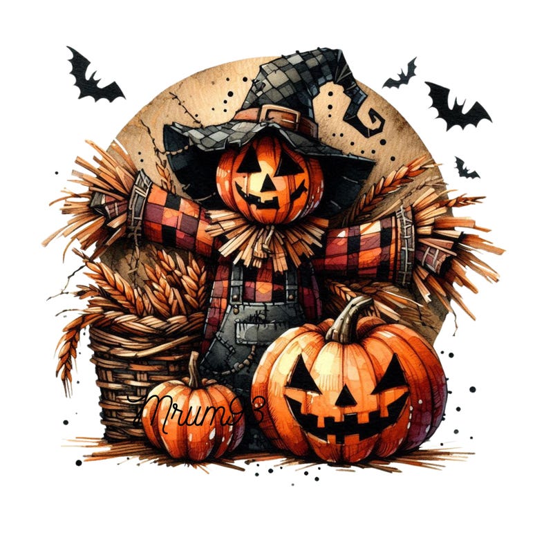 Halloween Scarecrow - Etsy