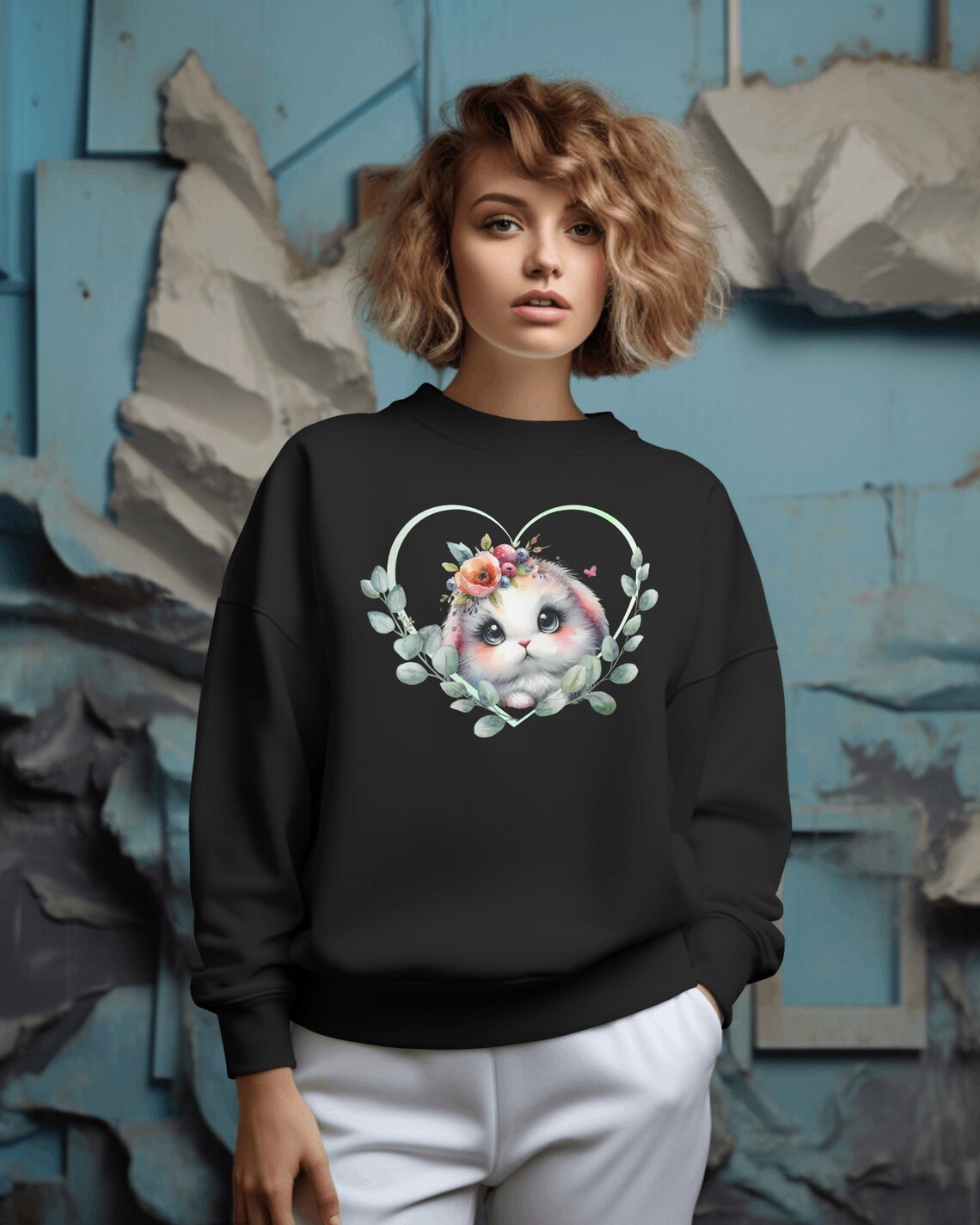 Bunny Coquette Png , Trendy Cute Rabbit Png , Rabbit Bunny Png , Floral ...