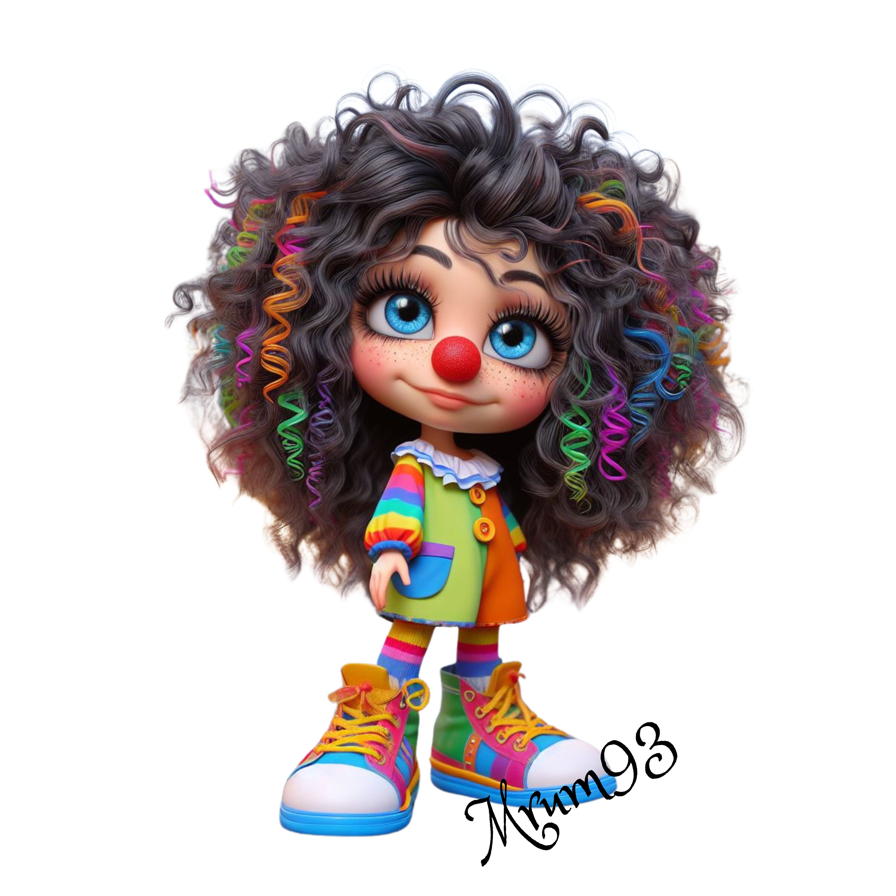Cute Clown Clipart , Adorable Cute Clown Clipart Instant Download High ...