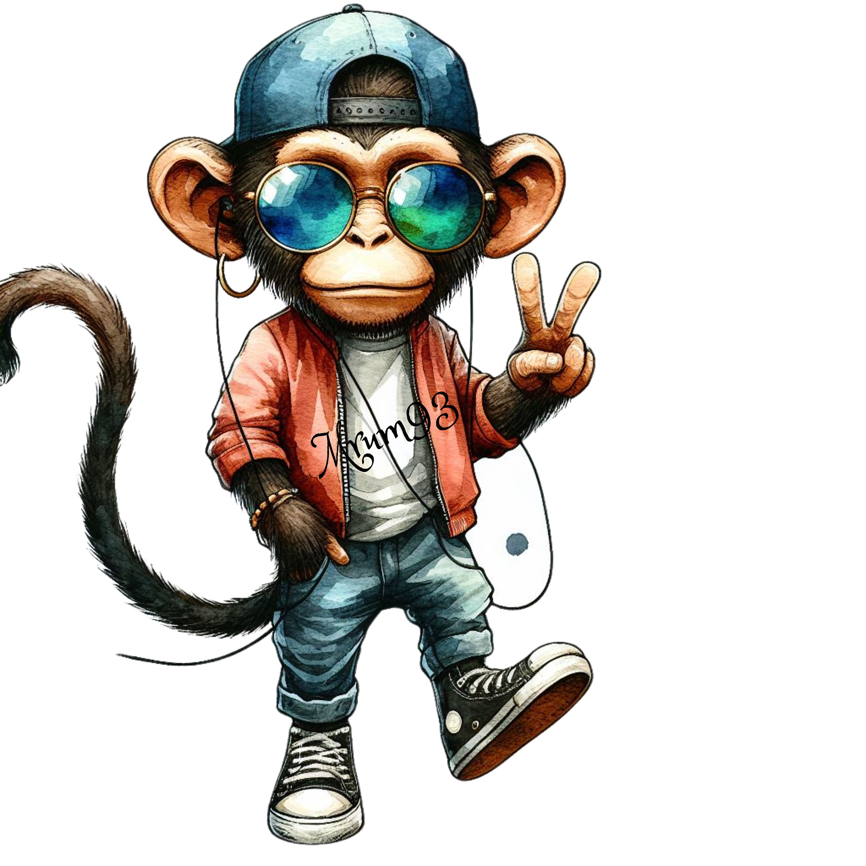 Monkey Png , Fit for Shirt Designs, Instant Download Sublimation ...