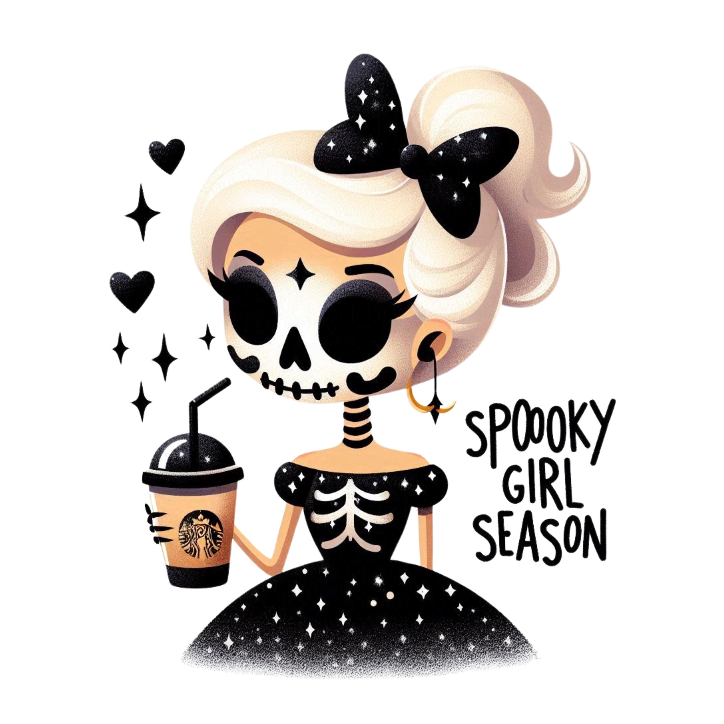 Spooky Girl Season PNG Clipart, Witch Girl Png , Halloween Clipart ...