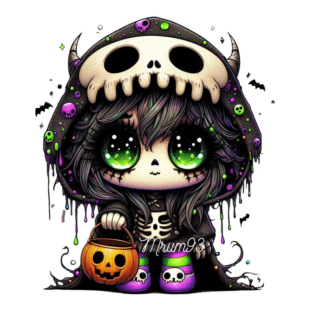 Halloween Monster Clipart PNG, Cute Halloween Character, Digital ...