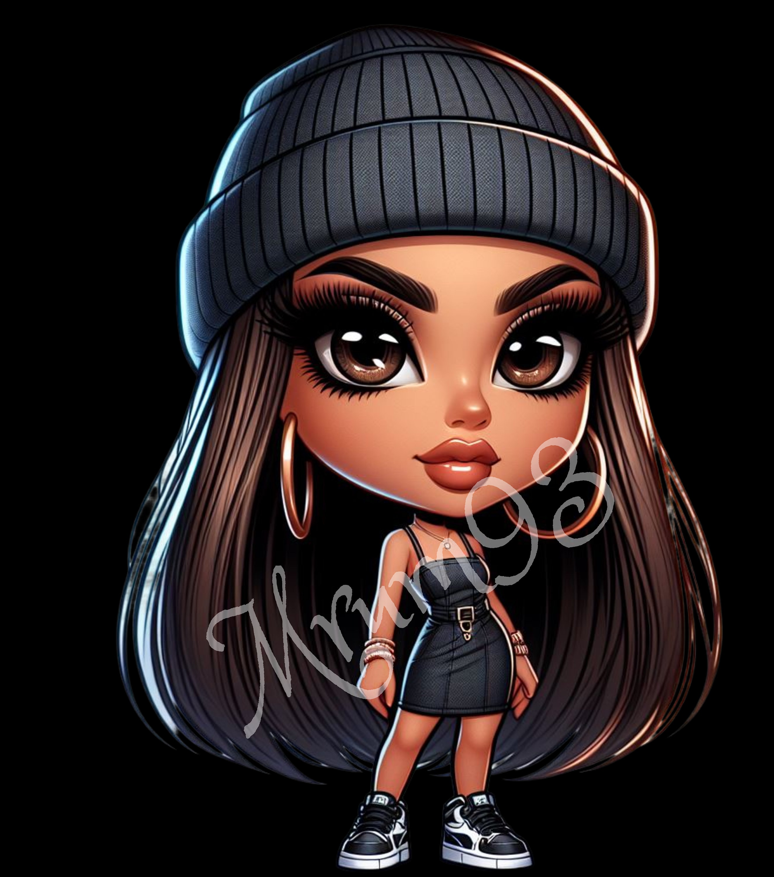 5 Exclusive Chibi-style Woman PNG Files With Transparent Background ...