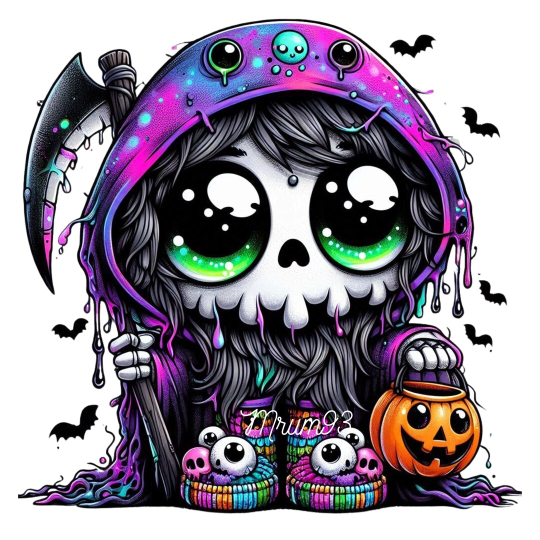 Halloween Monster Clipart PNG, Cute Halloween Character, Digital ...