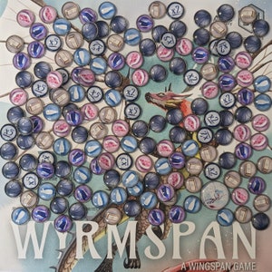 Wyrmspan Board Game Inspired Glass and Metal Unofficial Token Pack - Etsy