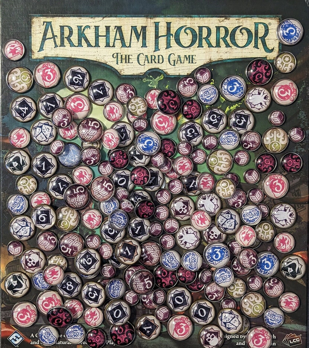 Arkham Horror the Card Game Glass and Metal Token Pack - Etsy
