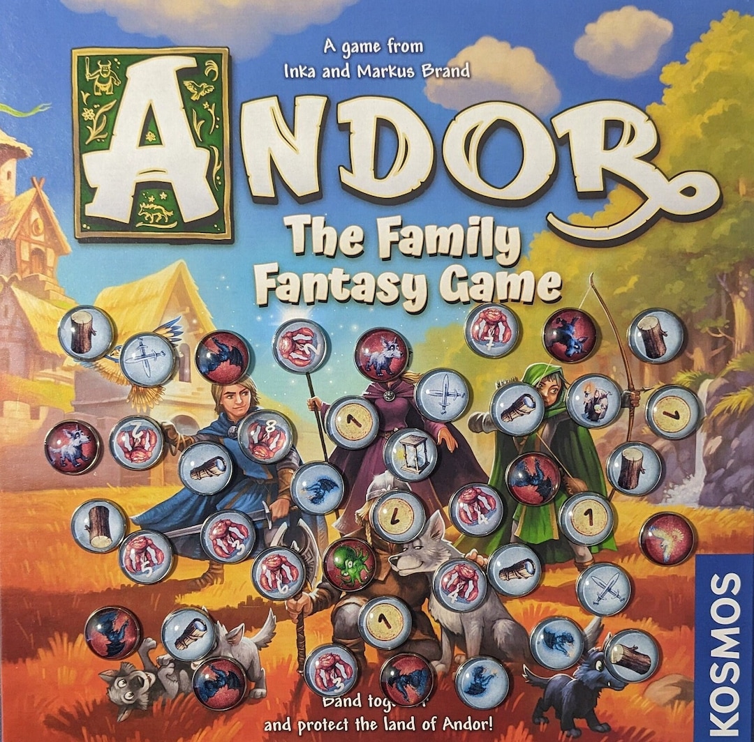 Andor Family Fantasy Board Game Inspired Unofficial Glass and Metal ...