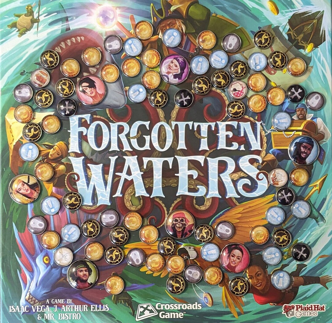 Forgotten Waters Board Game Inspired Unofficial Glass and Metal Token ...