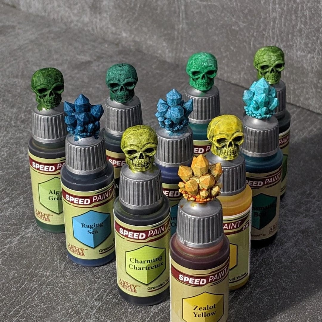 Hobby Paints Paint Bottle Toppers Swatch Caps 50 Pack - Etsy