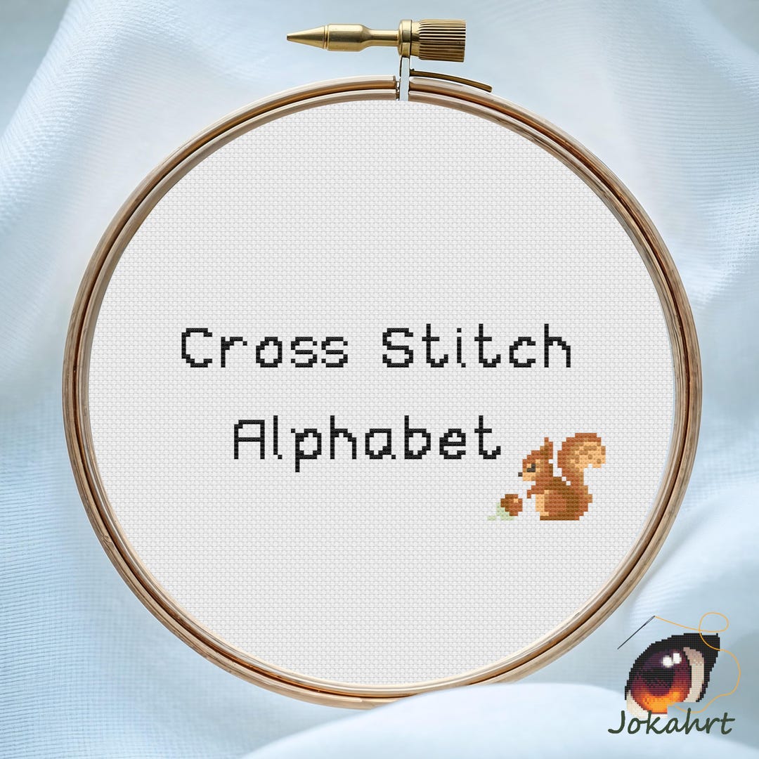 Pixel Art Alphabet Cross Stitch Pattern, Retro Font (PDF Pattern) - Etsy