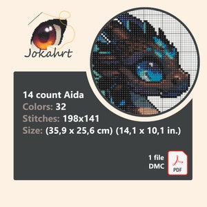 Dragon Cross Stitch Pattern PDF, Fantasy Dragon X Stitch, Mythical ...