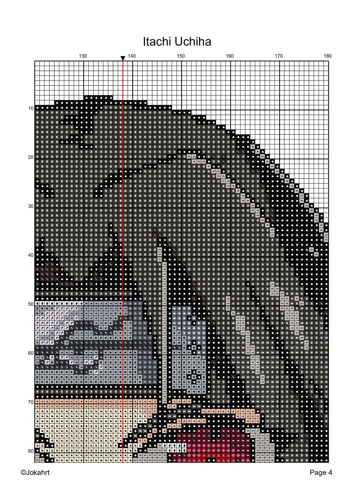 Chibi Itachi Uchiha Cross Stitch Pattern PDF File Instant Download - Etsy