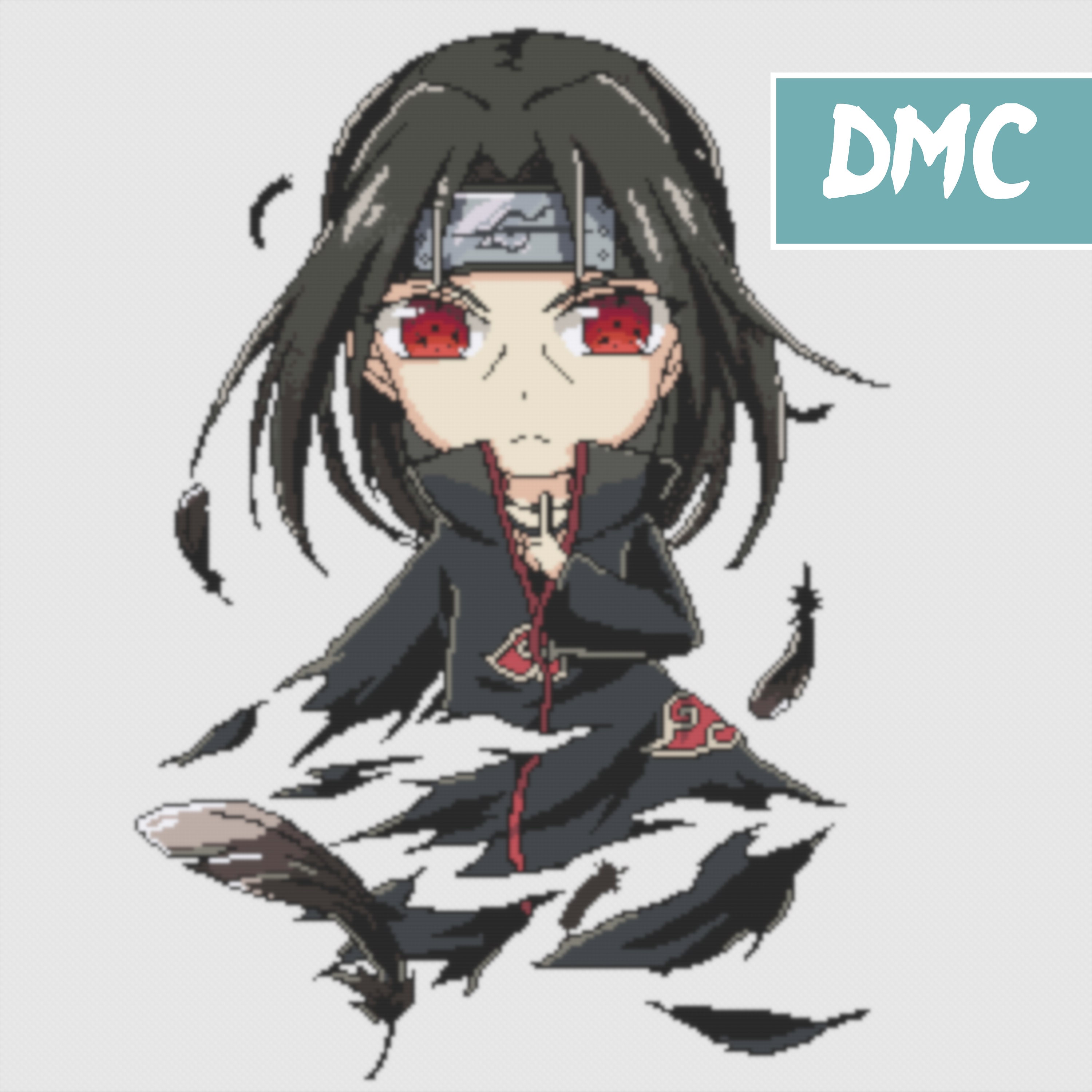 Chibi Itachi Uchiha Cross Stitch Pattern PDF File Instant Download - Etsy