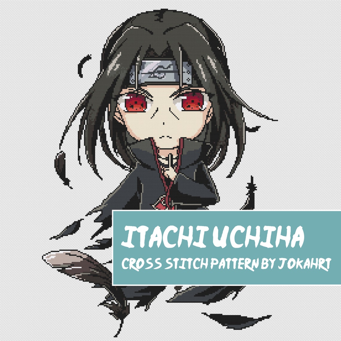 Chibi Itachi Uchiha Cross Stitch Pattern PDF File Instant Download - Etsy
