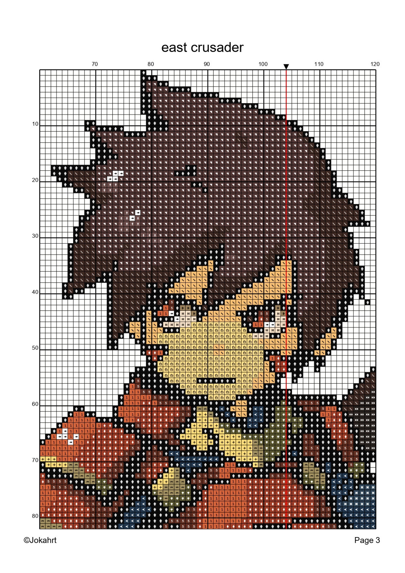 Crusader Cross Stitch Pattern PDF File Instant Download - Etsy