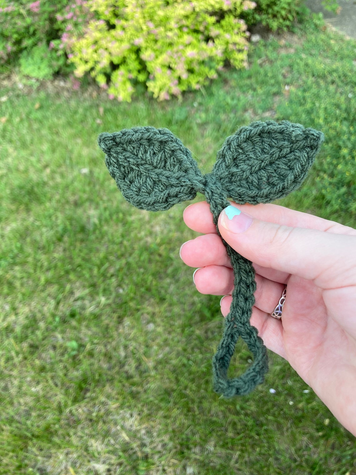 Crocheted Leaf Stem - Etsy