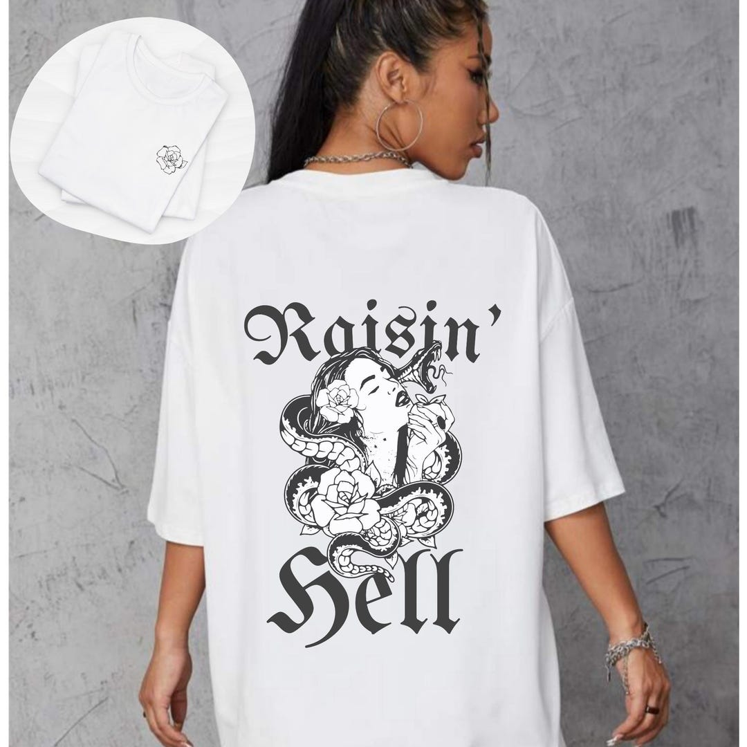 Raisin' Hell, Raisin Hell Shirt, 90s Shirt, Grunge Shirt, Feminist ...