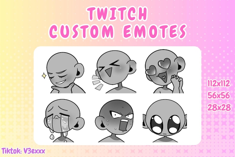 Twitch Custom Emotes - Etsy
