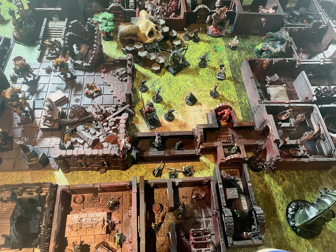 3D Scenery for RPG Game, Dungeons and Dragons - SEWERS - DUNGEON - Etsy