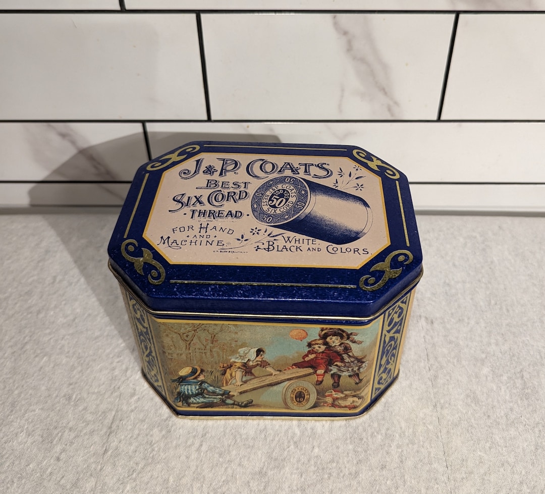 Bristolware Tin 1992 Coats & Clark Inc. - Etsy