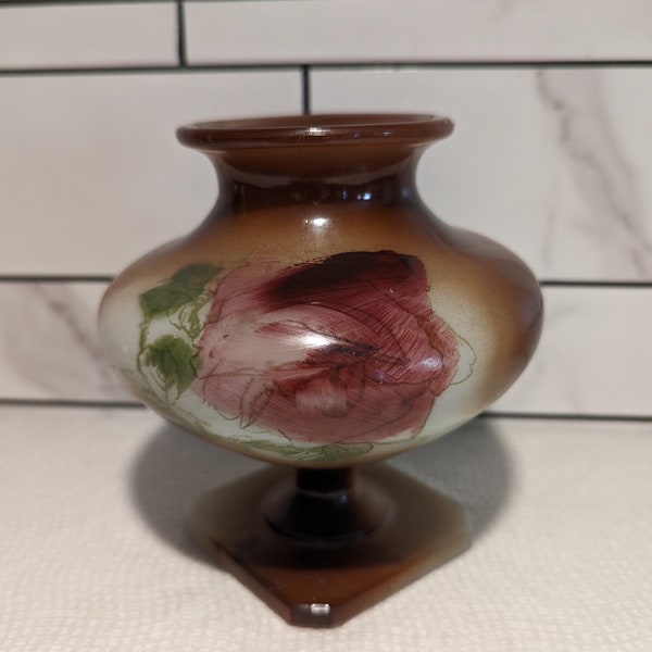 Antique Hand Painted Vase - Etsy