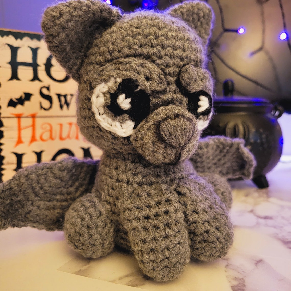 Halloween Amigurumi Gargoyle, Advanced Beginner Crochet Pattern no ...