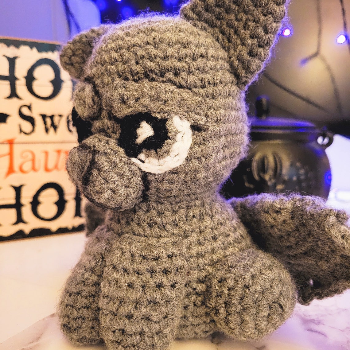 Halloween Amigurumi Gargoyle, Advanced Beginner Crochet Pattern no ...