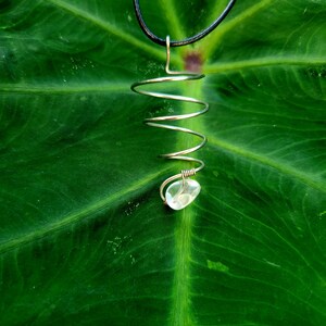 Picker Charm Necklace | Flower Holder | Wire Wrapped Crystal Necklace ...