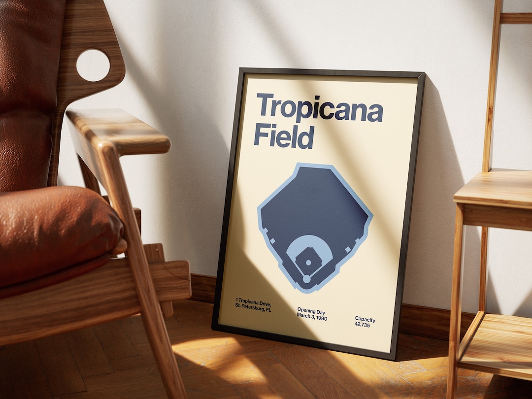Tampa Bay Rays Poster - Tropicana Field Print - MLB Art - Baseball Home ...