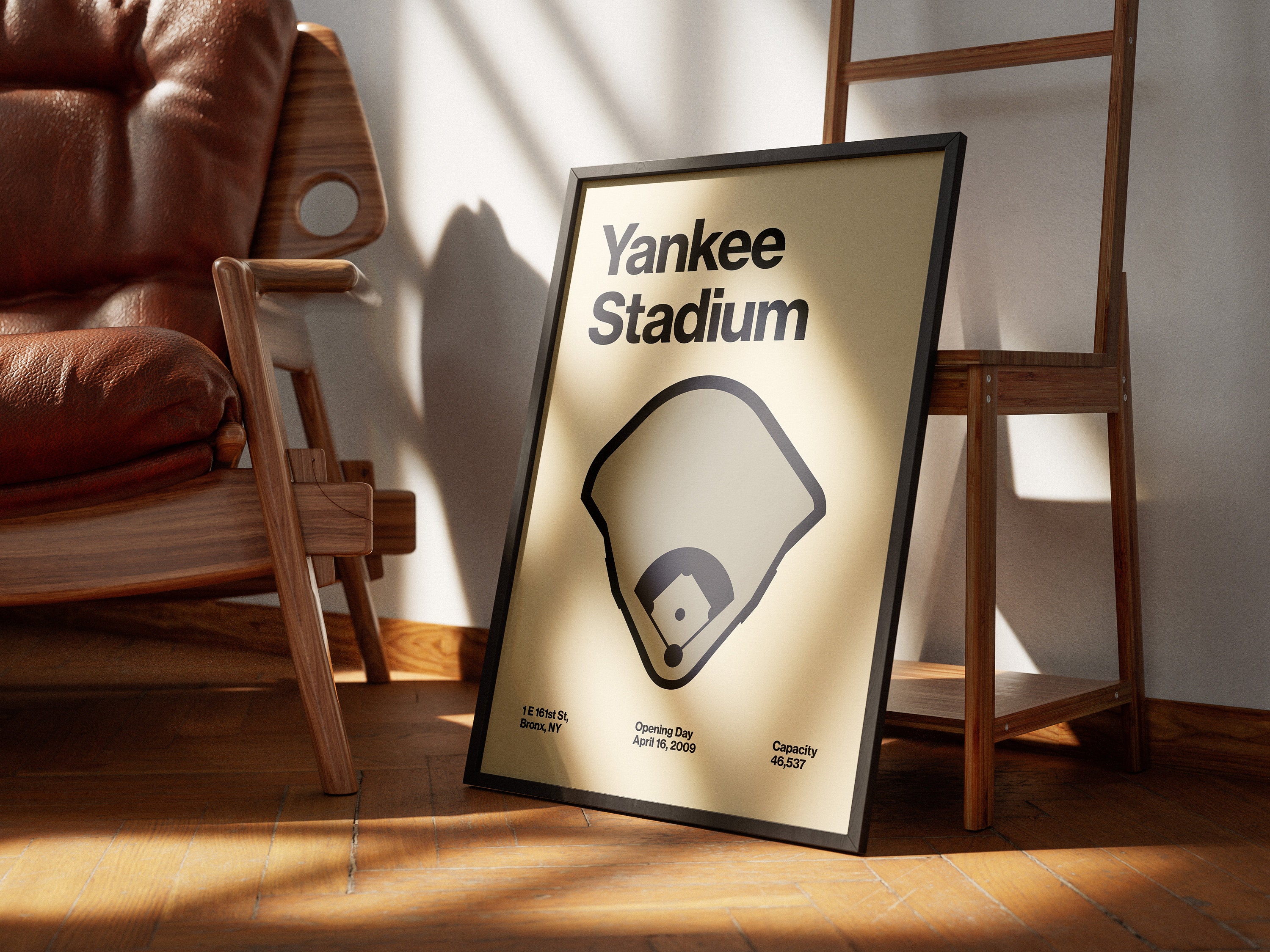 New York Yankees Poster - Yankee Stadium Print - MLB Art - Baseball ...