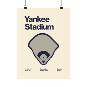 New York Yankees Poster - Yankee Stadium Print - MLB Art - Baseball ...