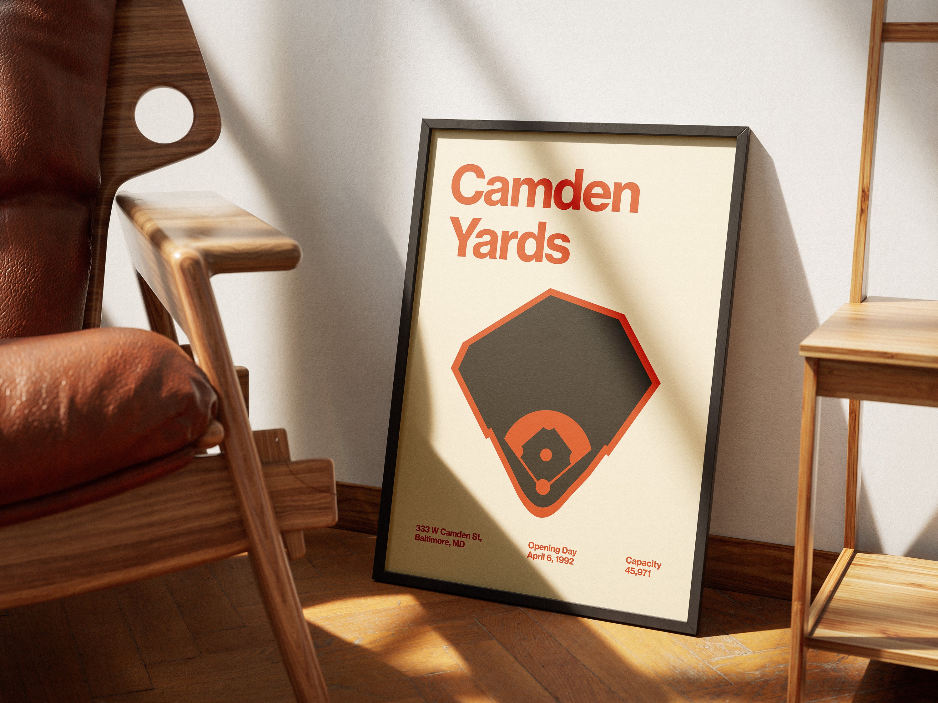 Baltimore Orioles Poster - Camden Yards Print - MLB Art - Baseball Home ...